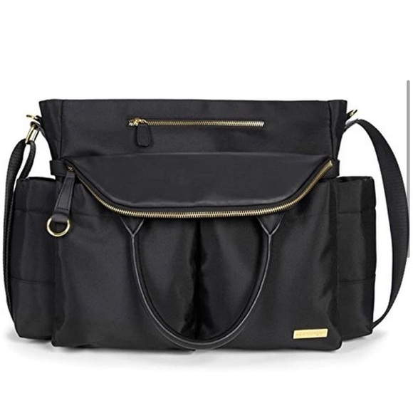 Bags | Skip Hop Chelsea Leather Diaper Tote Bag | Poshmark